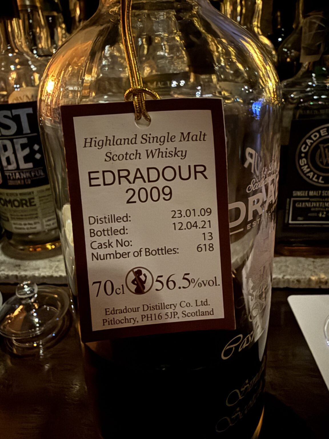 エドラダワー12年2009 イビスコシェリー56.5% オフィシャルボトル カスクストレングス | 小山市バー【公式】パイプのけむりTETSUYA